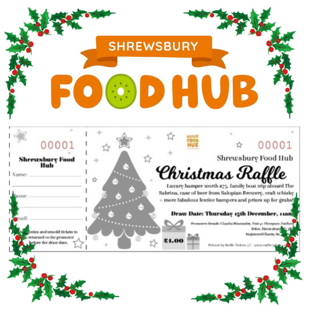 Christmas raffle 2022 - prizes - Shrewsbury Food Hub
